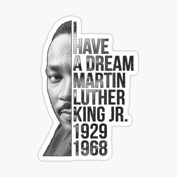 "Martin Luther King Jr. " Sticker for Sale by Renew Virtual store ...