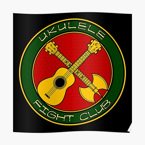 "Ukulele Fight Club" Poster by Kowulz | Redbubble