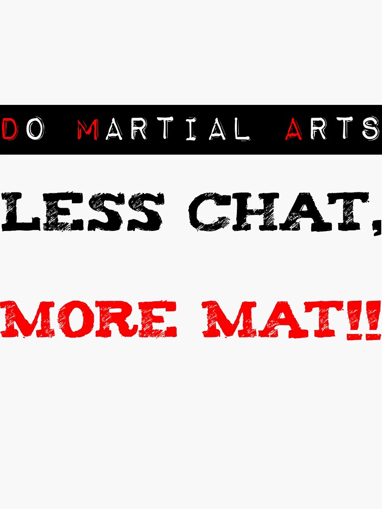 "Less Chat, More Matt" Sticker for Sale by 9circles | Redbubble