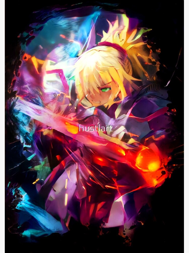 "Neon knight Saber" Art Print by hustlart | Redbubble