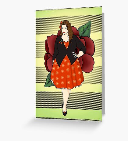 Fat Woman: Greeting Cards | Redbubble