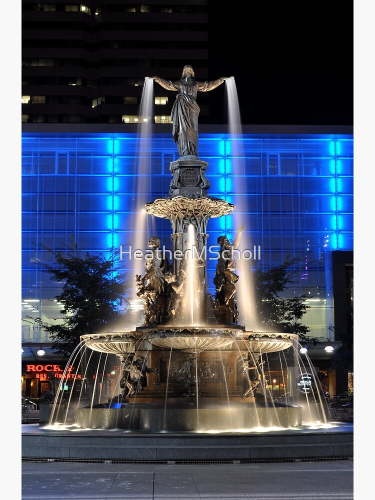 "Fountain Square, Cincinnati, Oh" Canvas Print by HeatherMScholl ...