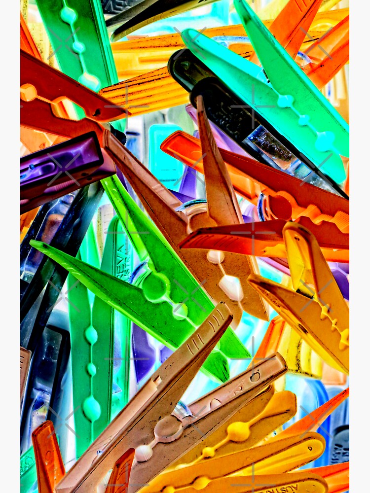 "plastic peg art" Sticker for Sale by evolutionx | Redbubble