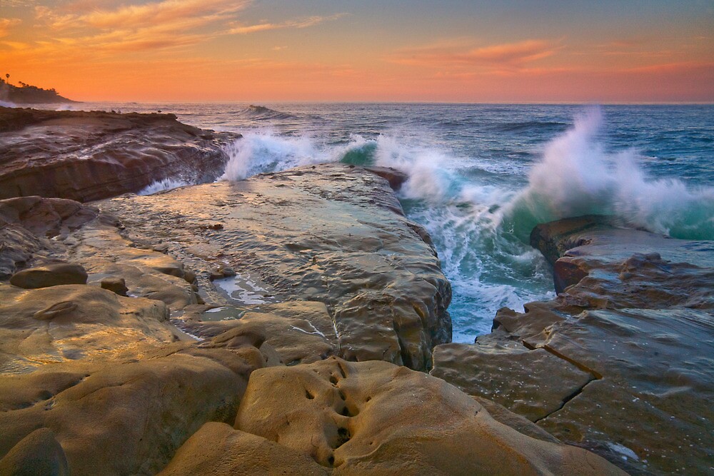 "Sunrise, Wind'n Sea Beach" by Robert Whiteman | Redbubble