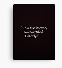 Doctor Who Canvas Prints | Redbubble