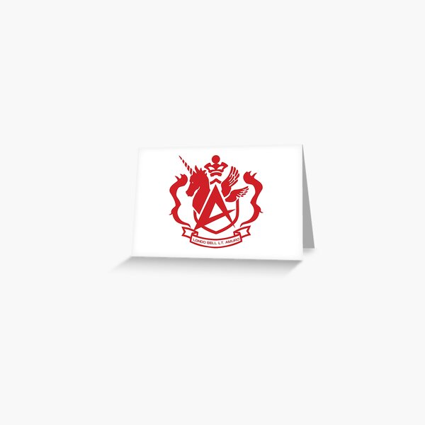 "amuro ray logo" Greeting Card for Sale by mikejumbojet | Redbubble