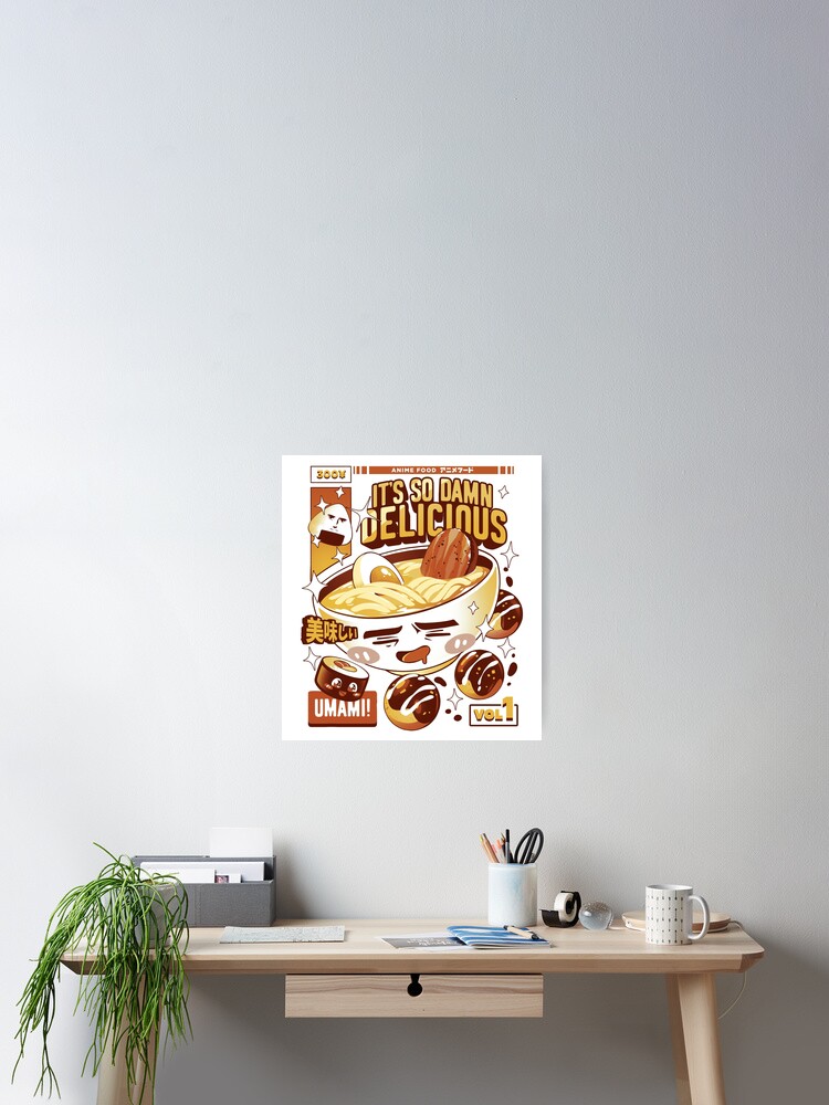 "Anime Food" Poster for Sale by ilustrata | Redbubble
