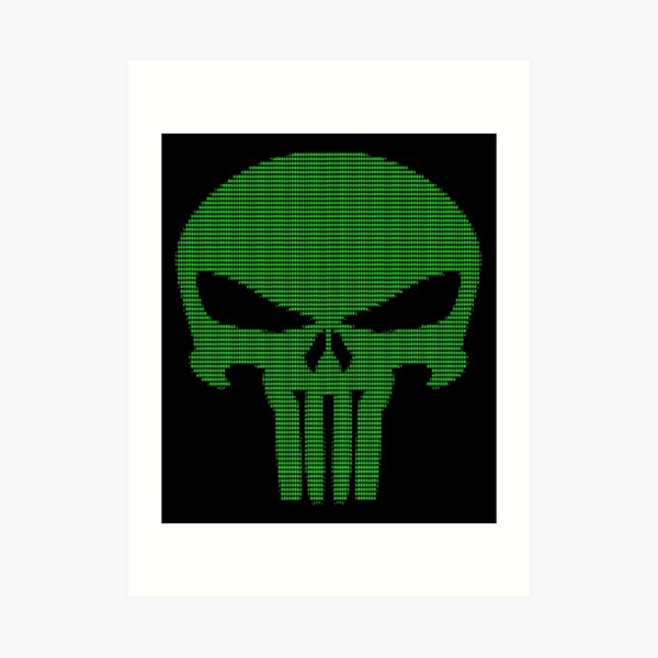 "Skull of death in ASCII Code" Art Print for Sale by fabiodainese ...
