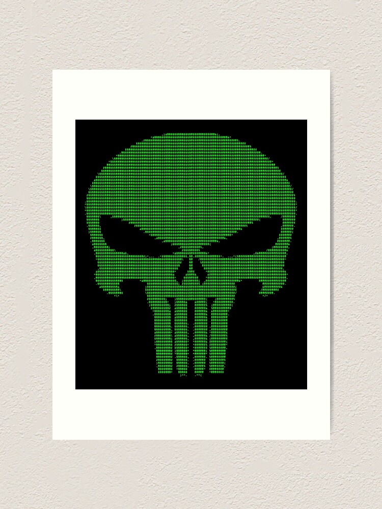 "Skull of death in ASCII Code" Art Print for Sale by fabiodainese ...