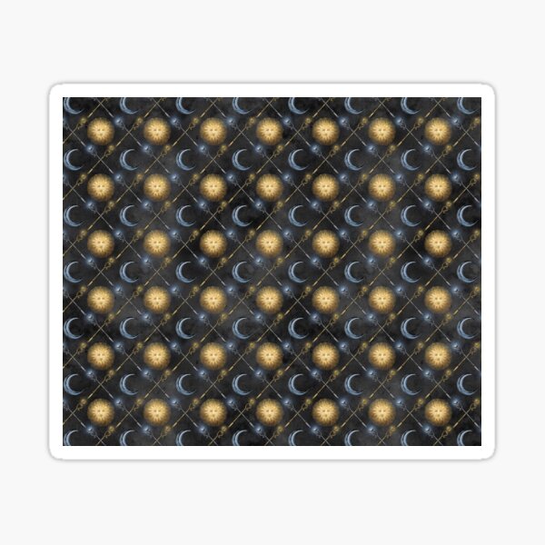 "Moon, stars, and Sun Galaxy Art" Sticker for Sale by Delights | Redbubble