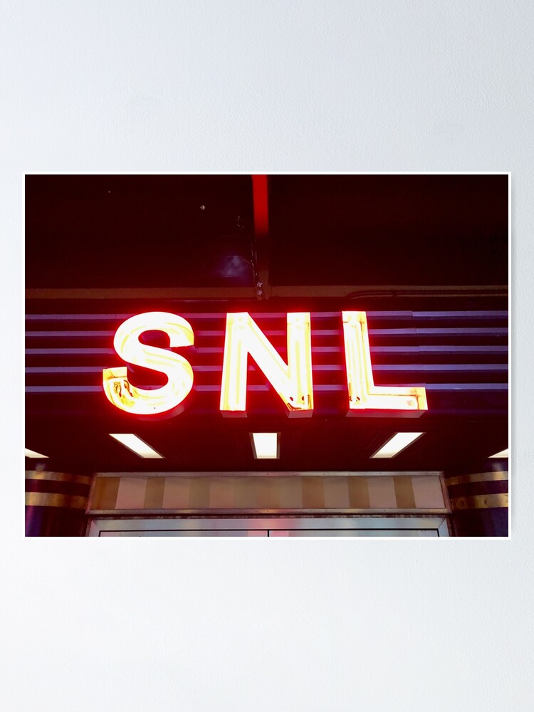 "SNL Light up Sign " Poster for Sale by beanydesigns | Redbubble