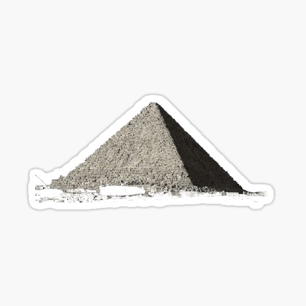 "Pyramid, egypt, pharaoh, pyramid, triangle, Cairo" Sticker by Elpano ...