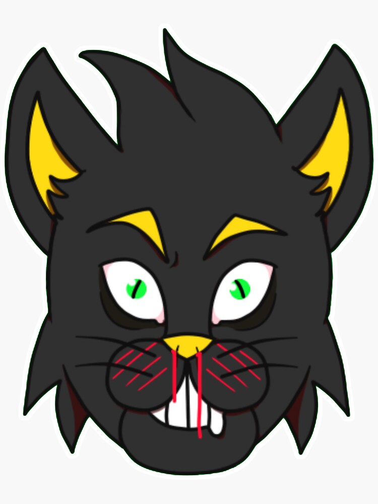 "Chacha the cat" Sticker by catbarrage | Redbubble