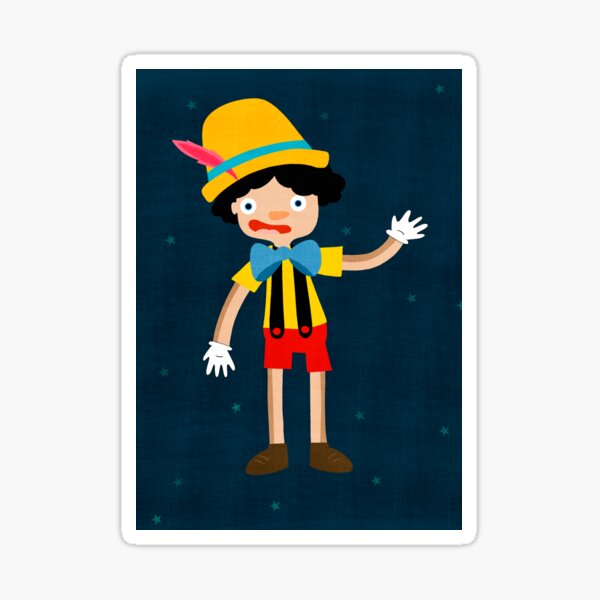 "Pinocchio" Sticker by enelbosqueencan | Redbubble