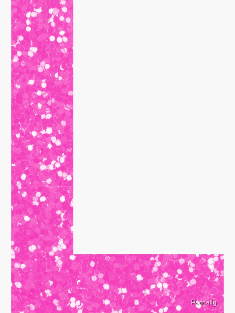 "PINK Glitter L PINK Glitter" Sticker for Sale by Pascally | Redbubble