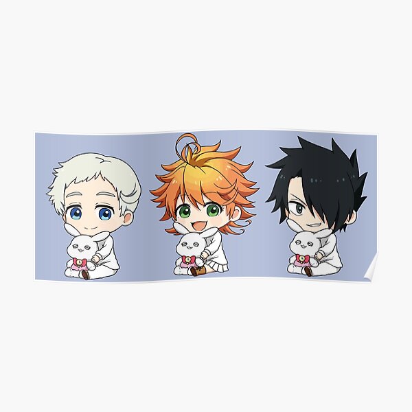 "The Promised Neverland Chibis" Poster for Sale by Chibify | Redbubble