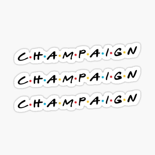 "Champaign" Sticker for Sale by haztx | Redbubble