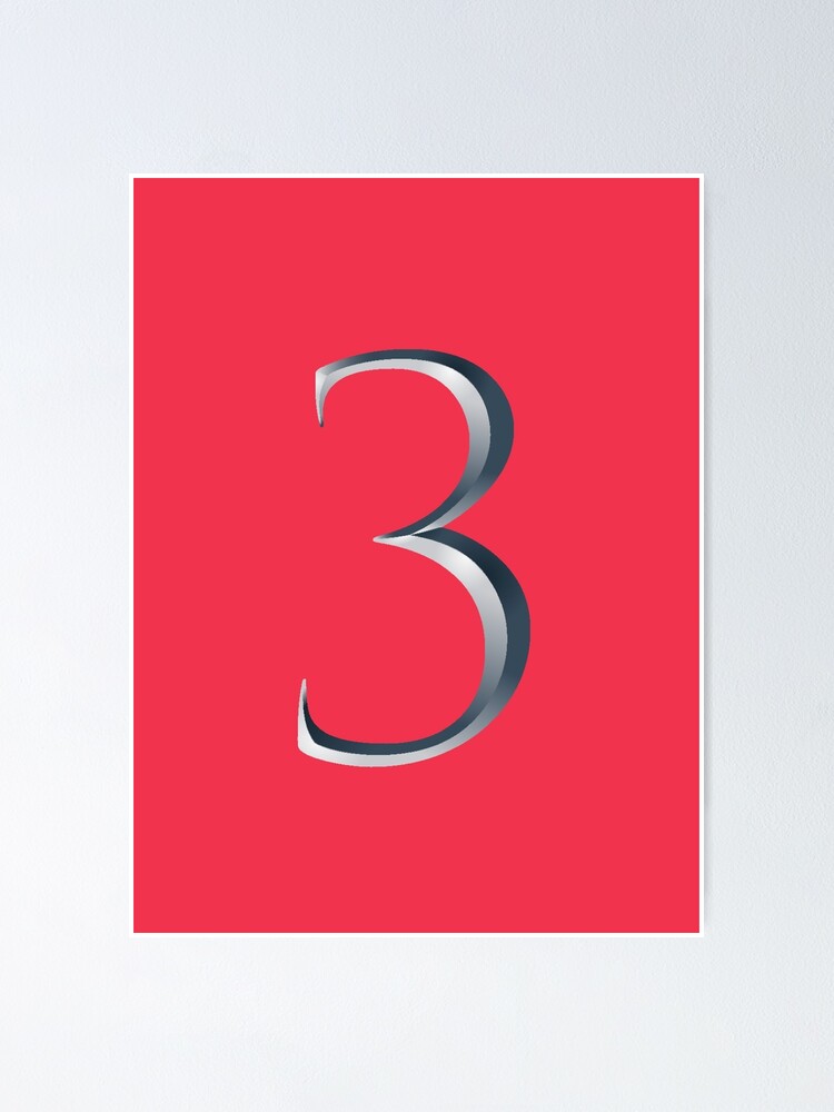 "number 3" Poster by Ramziya2412 | Redbubble