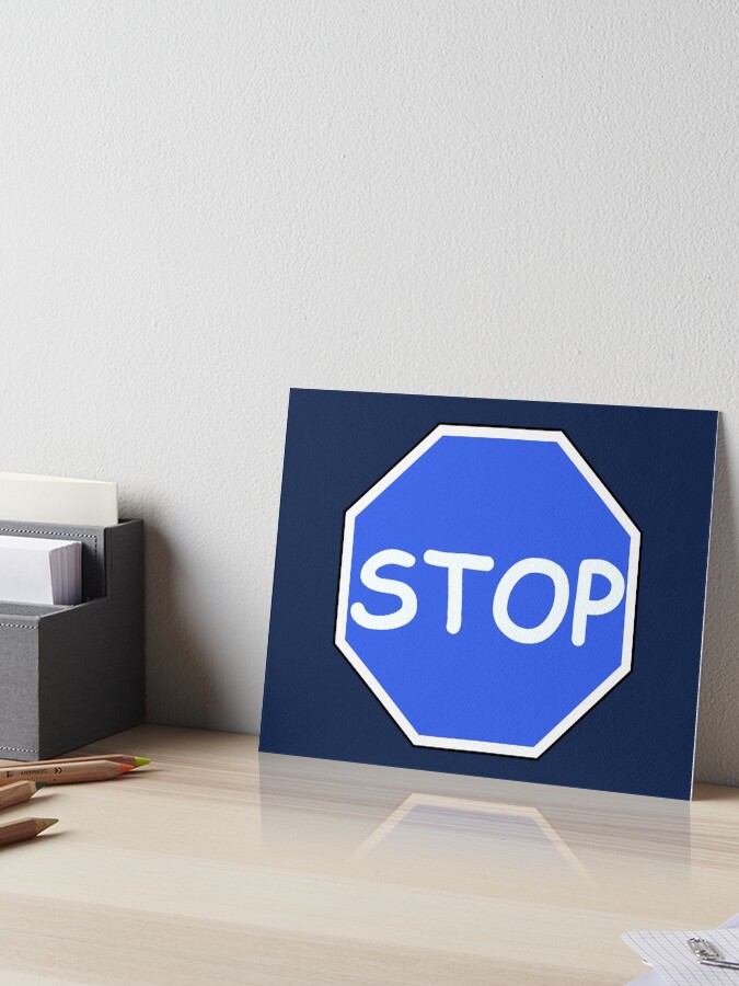 Logotipo De Señal De Stop Azul ⭐ SEÑALES DE OBLIGACIÓN | Azules