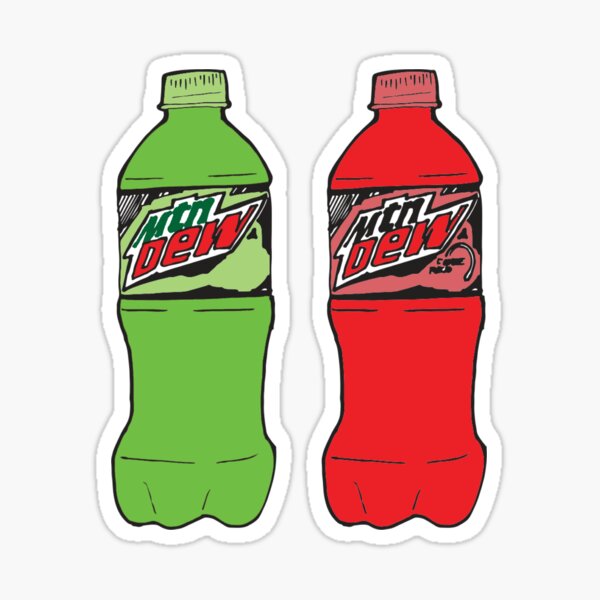 Mountain Dew Red Stickers | Redbubble
