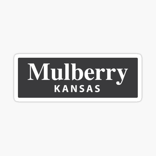 "Mulberry, Kansas" Sticker for Sale by EveryCityxD2 | Redbubble