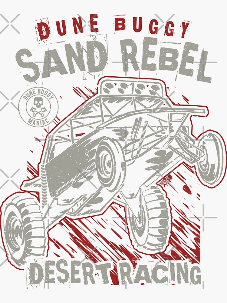 "Dune Buggy Sand Rebel" Sticker for Sale by offroadstyles | Redbubble