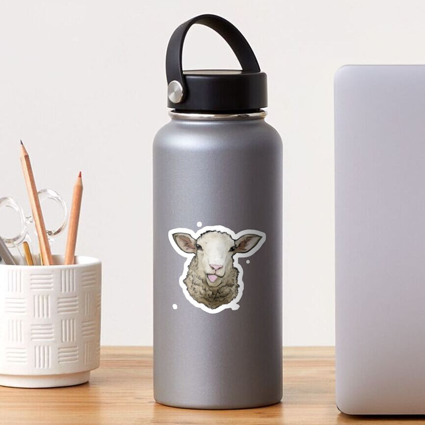"Happy sheep" Sticker for Sale by caitlynnoco | Redbubble