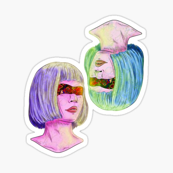 "Blind" Sticker for Sale by Ellina | Redbubble