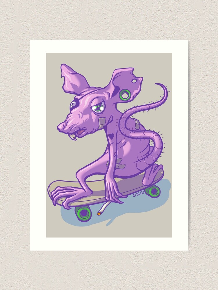 "Rat Bastard" Art Print by cs3ink | Redbubble