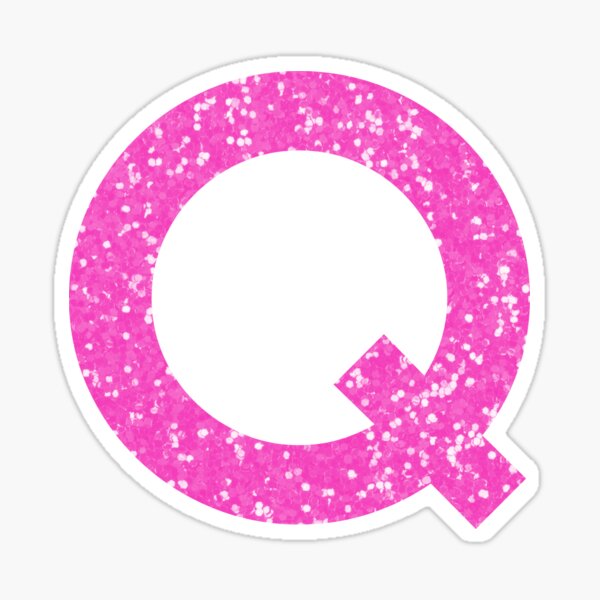 Letter Q Glitter Stickers Redbubble