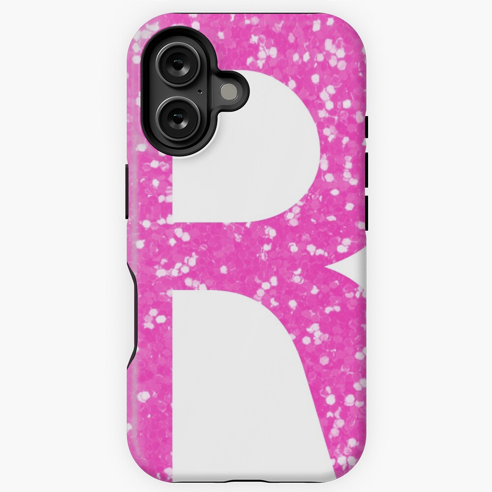 "PINK Glitter R LETTER PINK Glitter" Sticker for Sale by Pascally ...