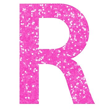 "PINK Glitter R LETTER PINK Glitter" Sticker for Sale by Pascally ...