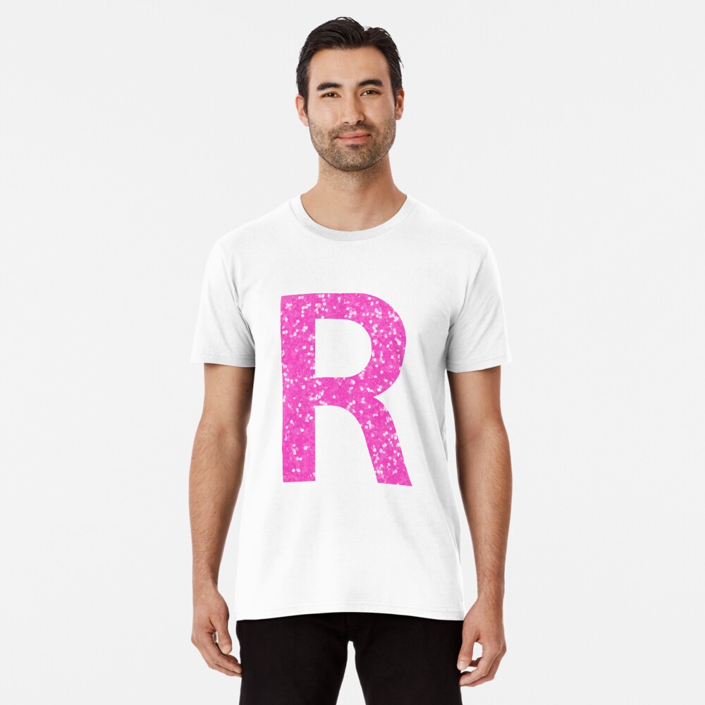 "PINK Glitter R LETTER PINK Glitter" Sticker for Sale by Pascally ...
