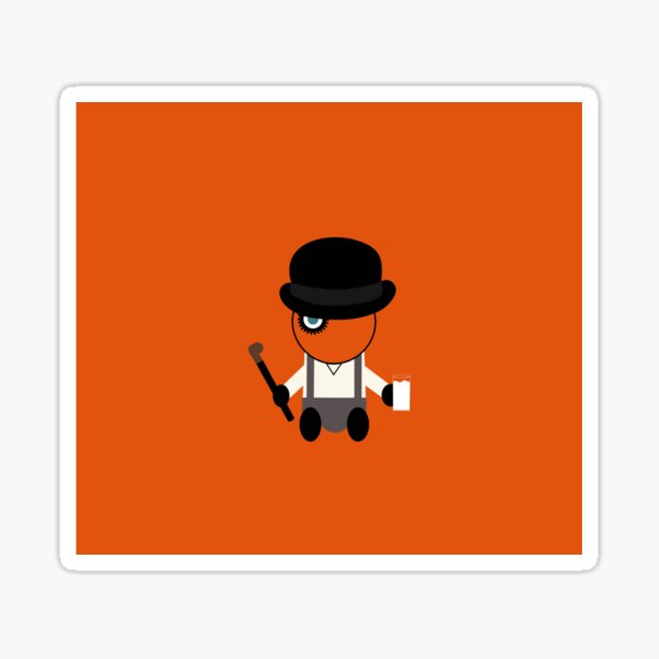 "CLOCKWORK ORANGE" Sticker by espectrodesign | Redbubble