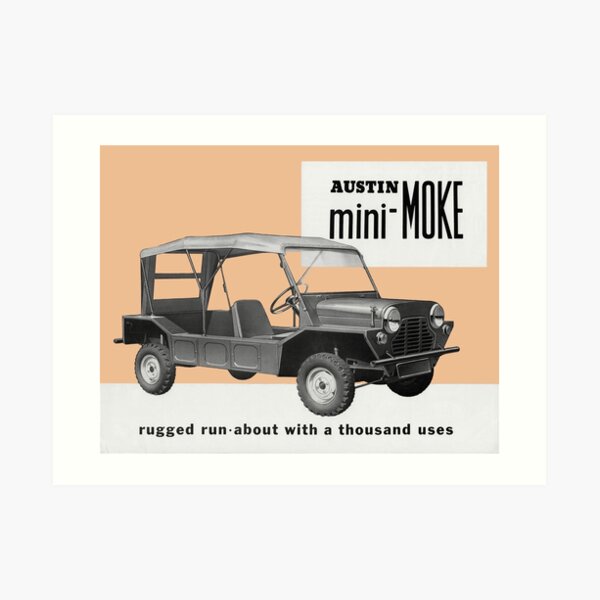 Mini Moke Art Prints | Redbubble
