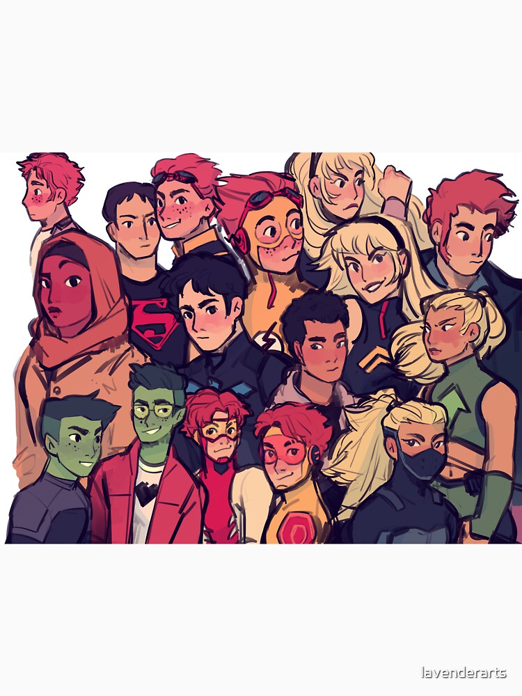 "Young Justice" T-shirt for Sale by lavenderarts | Redbubble | young ...