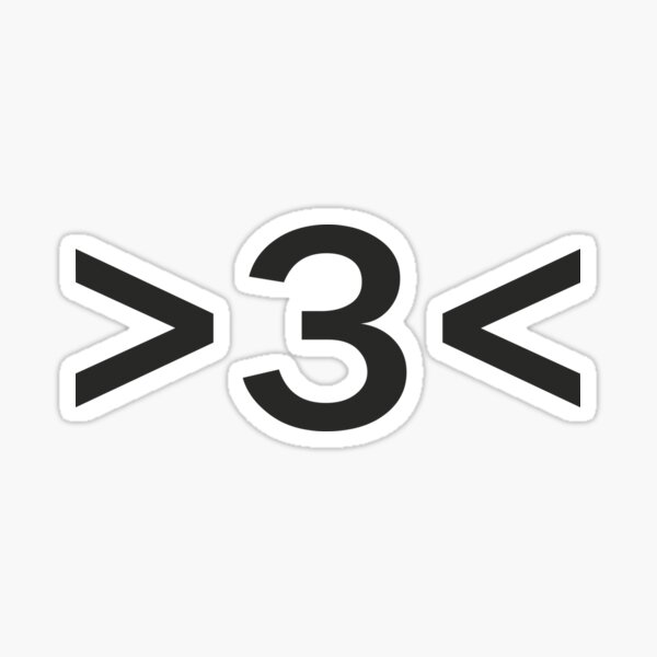 "Happy Kissy Face - Text Emoticon/Emoji" Sticker for Sale by Platnix ...