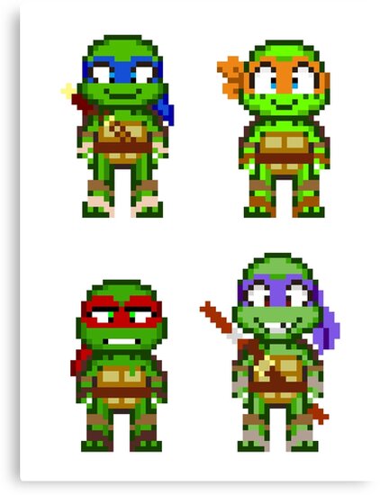 Teenage Mutant Ninja Turtles Pixel Dan Vs