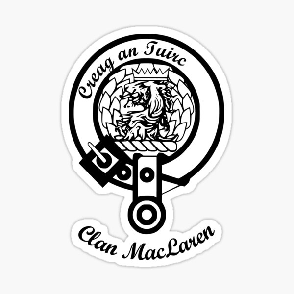 "MacLaren Scottish Clan Surname" Sticker by ljrigby | Redbubble
