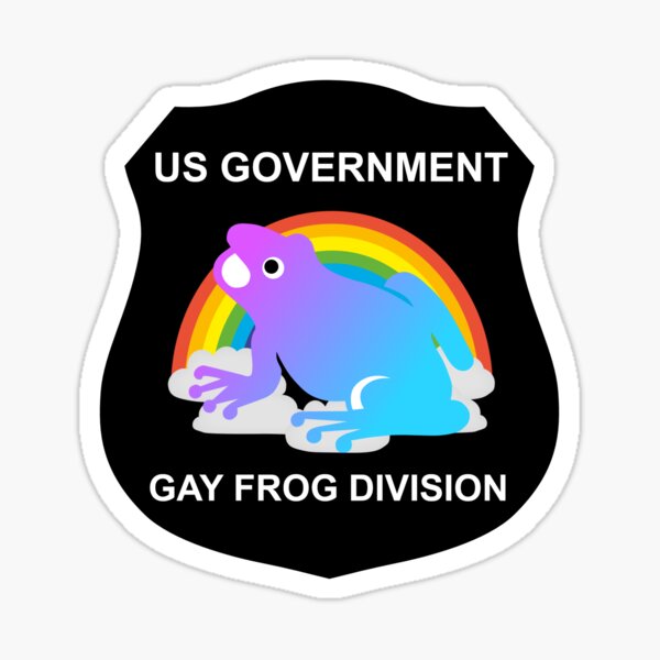 "Park Ranger Patch Parody Gay Frog Unit Funny T-Shirt" Sticker for Sale ...