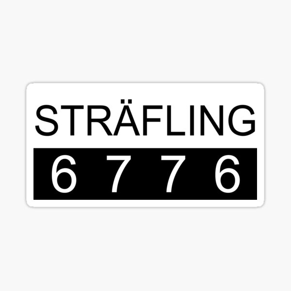 "Inmate inmate convict prison jail outfit gift" Sticker for Sale by ...