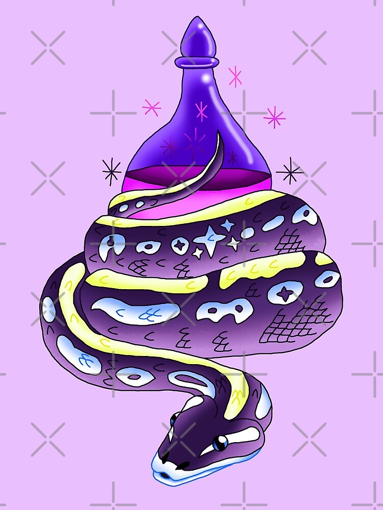 "Snake Piece #15 - Mystic Potion" Poster by FieryWindWaker | Redbubble