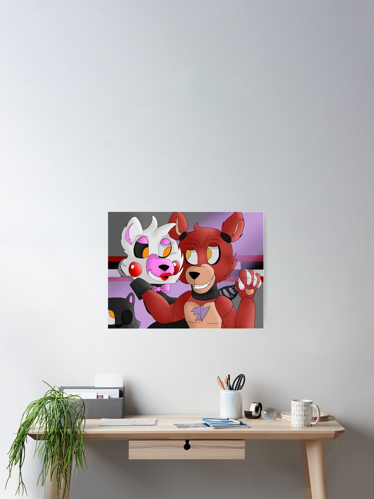 "FNaF: Foxy and Mangle" Poster for Sale by QuestionedTurke | Redbubble