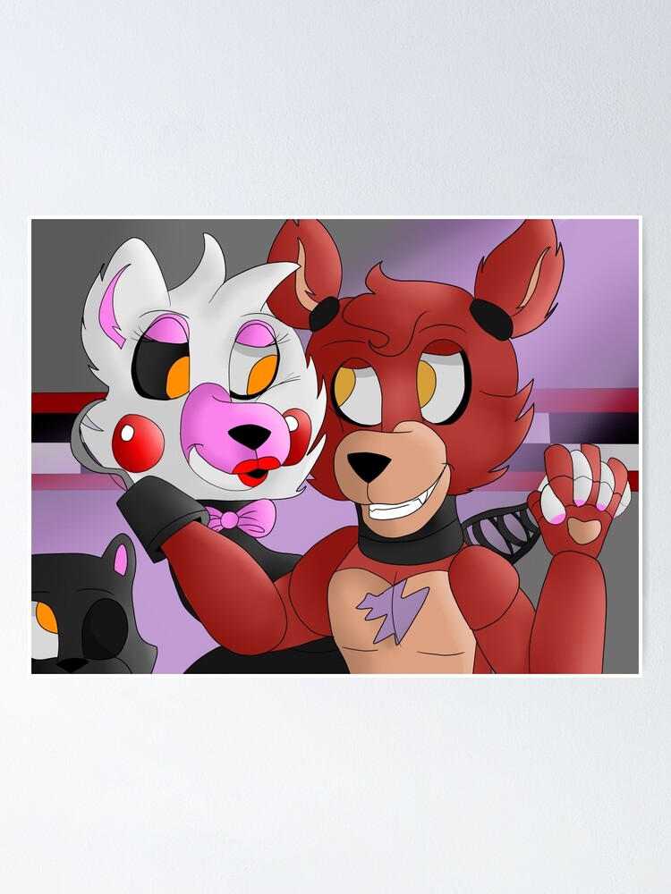 "FNaF: Foxy and Mangle" Poster for Sale by QuestionedTurke | Redbubble