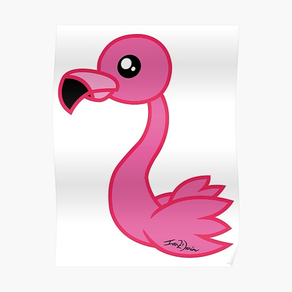 "Chibi Flamingo 2" Poster by Ian2Danim | Redbubble