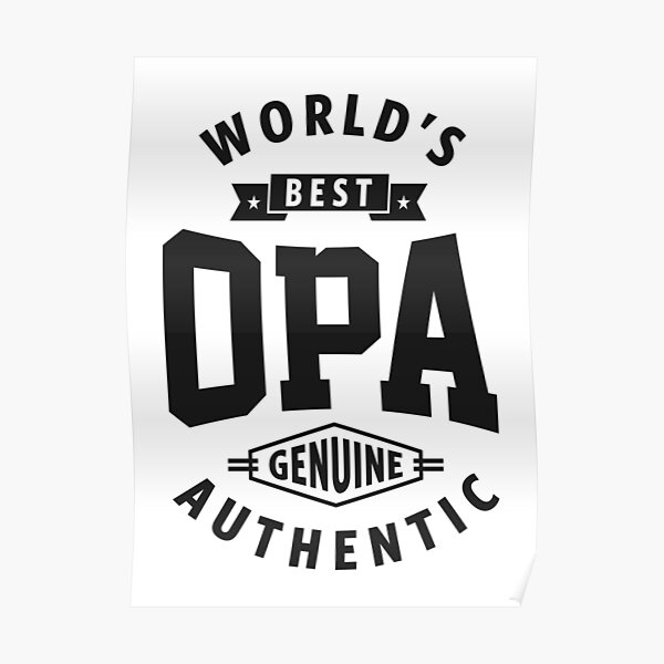 "World's Best Opa" Poster by caiquefelino15 | Redbubble