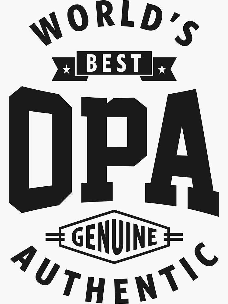 "World's Best Opa" Sticker for Sale by caiquefelino15 | Redbubble