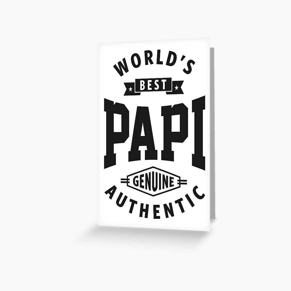 "World's Best Papi" Greeting Card by caiquefelino15 | Redbubble