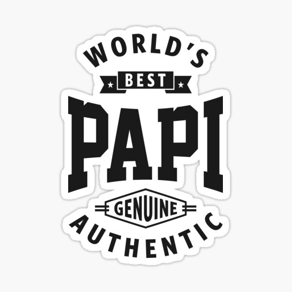 "World's Best Papi" Sticker for Sale by caiquefelino15 | Redbubble