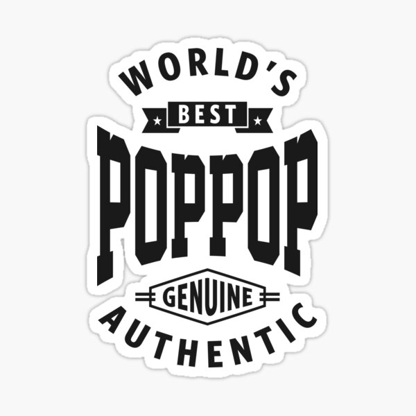 "World's Best Pop Pop" Sticker for Sale by caiquefelino15 | Redbubble